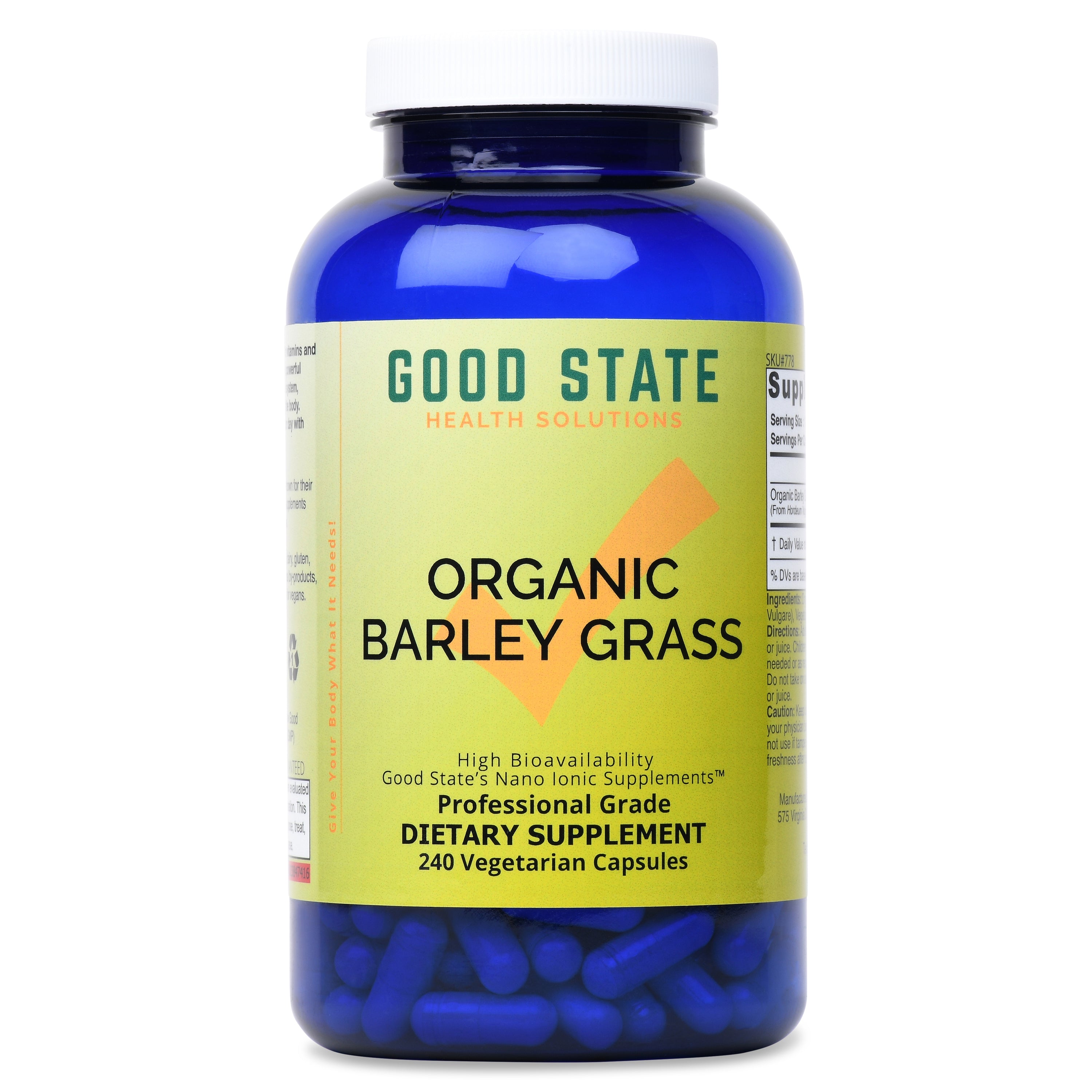 Barley Grass Juice Powder Capsules - 525mg – Good State